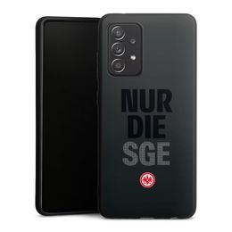 DeinDesign Galaxy A52s 5G Handy Premium Silikon H&uuml;lle Handyh&uuml;lle schwarz Case Eintracht Frankfurt Sge Official Licensed Product Silikon Premium Case