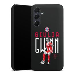 DeinDesign Galaxy A55 5G Handy Premium Case Smartphone Handyh&uuml;lle Schutzh&uuml;lle matt Fc Bayern M&uuml;nchen Official Licensed Product Giulia Gwinn Premium Case