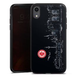 DeinDesign iPhone Xr Handy Silikon H&uuml;lle Case schwarz Handyh&uuml;lle Skyline Eintracht Frankfurt Sge