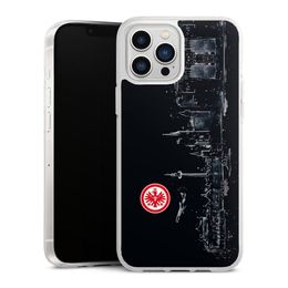 DeinDesign iPhone 13 Pro Max Handy Silikon H&uuml;lle Case transparent Handyh&uuml;lle Skyline Eintracht Frankfurt Sge Silikon Case