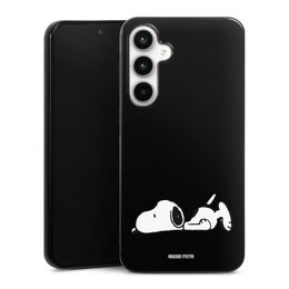 DeinDesign Galaxy A35 5G Handy Silikon H&uuml;lle Case schwarz Handyh&uuml;lle Official Licensed Product Snoopy Peanuts