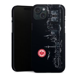 DeinDesign iPhone 15 Plus Handy Premium Case Smartphone Handyh&uuml;lle Schutzh&uuml;lle gl&auml;nzend Skyline Eintracht Frankfurt Sge Premium Case