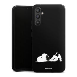 DeinDesign Galaxy A34 5G Handy Silikon H&uuml;lle Case schwarz Handyh&uuml;lle Official Licensed Product Snoopy Peanuts
