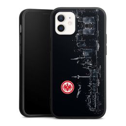 DeinDesign iPhone 12 mini Handy Premium Silikon H&uuml;lle Handyh&uuml;lle schwarz Case Skyline Eintracht Frankfurt Sge Silikon Premium Case
