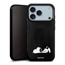 DeinDesign iPhone 17 Pro Handy Silikon H&uuml;lle Case schwarz Handyh&uuml;lle Official Licensed Product Snoopy Peanuts