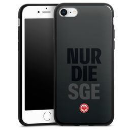 DeinDesign iPhone SE (2020) Handy Slim Case extra d&uuml;nn Silikon Handyh&uuml;lle schwarz H&uuml;lle Sge Eintracht Frankfurt Official Licensed Product Silikon Slim Case