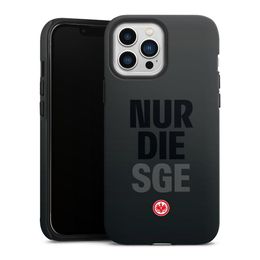 DeinDesign iPhone 13 Pro Max Handy Panzer Handyh&uuml;lle robuste Outdoor H&uuml;lle Schutzh&uuml;lle matt Eintracht Frankfurt Sge Official Licensed Product Tough Case