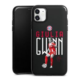 DeinDesign iPhone 11 Handy Silikon H&uuml;lle Case schwarz Handyh&uuml;lle Fc Bayern M&uuml;nchen Giulia Gwinn Official Licensed Product