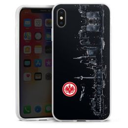 DeinDesign iPhone Xs Max Handy Silikon H&uuml;lle Case transparent Handyh&uuml;lle Skyline Eintracht Frankfurt Sge Silikon Case