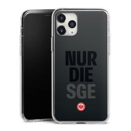 DeinDesign iPhone 11 Pro Max Handy Silikon H&uuml;lle Case transparent Handyh&uuml;lle Eintracht Frankfurt Sge Official Licensed Product Silikon Case