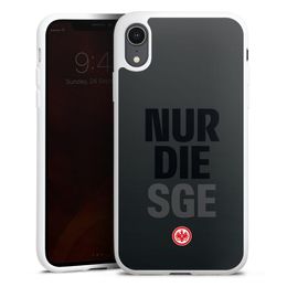 DeinDesign iPhone Xr Handy Silikon H&uuml;lle Case wei&szlig; Handyh&uuml;lle Eintracht Frankfurt Sge Official Licensed Product Silikon Case