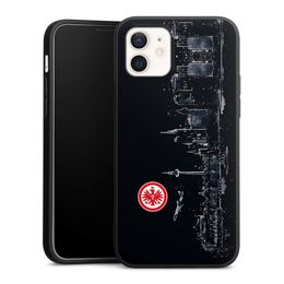 DeinDesign iPhone 12 Handy Premium Silikon H&uuml;lle Handyh&uuml;lle schwarz Case Skyline Eintracht Frankfurt Sge Silikon Premium Case