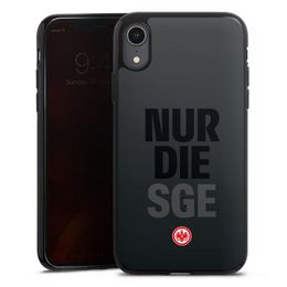 DeinDesign iPhone Xr Handy Silikon H&uuml;lle Case schwarz Handyh&uuml;lle Eintracht Frankfurt Sge Official Licensed Product