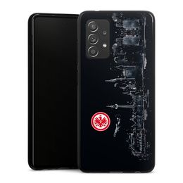 DeinDesign Galaxy A52s 5G Handy Silikon H&uuml;lle Case schwarz Handyh&uuml;lle Skyline Eintracht Frankfurt Sge