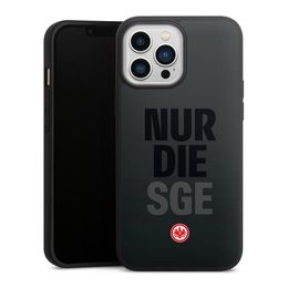 DeinDesign iPhone 13 Pro Max Handy Premium Silikon H&uuml;lle Handyh&uuml;lle schwarz Case Eintracht Frankfurt Sge Official Licensed Product Silikon Premium Case