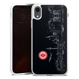 DeinDesign iPhone Xr Handy Silikon H&uuml;lle Case wei&szlig; Handyh&uuml;lle Skyline Eintracht Frankfurt Sge Silikon Case