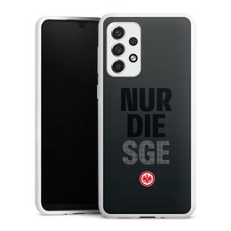 DeinDesign Galaxy A33 5G Handy Silikon H&uuml;lle Case wei&szlig; Handyh&uuml;lle Sge Eintracht Frankfurt Official Licensed Product Silikon Case