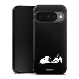 DeinDesign Google Pixel 10 Handy Silikon H&uuml;lle Case schwarz Handyh&uuml;lle Official Licensed Product Snoopy Peanuts
