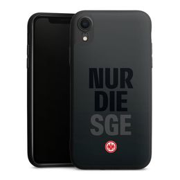 DeinDesign iPhone Xr Handy Premium Silikon H&uuml;lle Handyh&uuml;lle schwarz Case Eintracht Frankfurt Sge Official Licensed Product Silikon Premium Case
