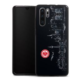 DeinDesign Huawei P30 Pro Handy Silikon H&uuml;lle Case schwarz Handyh&uuml;lle Skyline Eintracht Frankfurt Sge