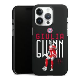 DeinDesign iPhone 14 Pro Handy Premium Case Smartphone Handyh&uuml;lle Schutzh&uuml;lle matt Fc Bayern M&uuml;nchen Official Licensed Product Giulia Gwinn Premium Case