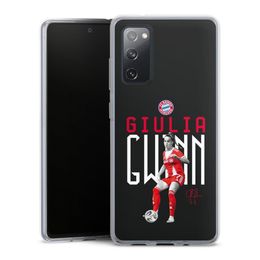 DeinDesign Galaxy S20 FE 5G Handy Silikon H&uuml;lle Case transparent Handyh&uuml;lle Fc Bayern M&uuml;nchen Giulia Gwinn Official Licensed Product Silikon Case