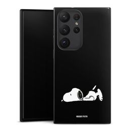 DeinDesign Galaxy S23 Ultra Handy Silikon H&uuml;lle Case schwarz Handyh&uuml;lle Official Licensed Product Snoopy Peanuts