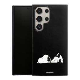 DeinDesign Galaxy S24 Ultra Handy Silikon H&uuml;lle Case schwarz Handyh&uuml;lle Official Licensed Product Snoopy Peanuts