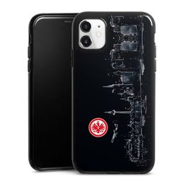 DeinDesign iPhone 11 Handy Silikon H&uuml;lle Case schwarz Handyh&uuml;lle Sge Eintracht Frankfurt Skyline