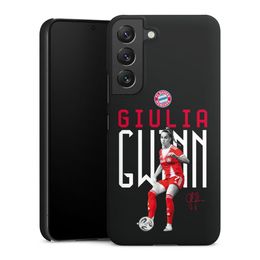 DeinDesign Galaxy S22 Handy Premium Case Smartphone Handyh&uuml;lle Schutzh&uuml;lle matt Fc Bayern M&uuml;nchen Official Licensed Product Giulia Gwinn Premium Case