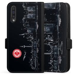 DeinDesign Galaxy A50 Handy Klapph&uuml;lle Handyh&uuml;lle aus Kunst Leder schwarz Flip Case Skyline Eintracht Frankfurt Sge Sideflip mit Lasche