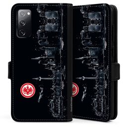 DeinDesign Galaxy S20 Handy Klapph&uuml;lle Handyh&uuml;lle aus Kunst Leder schwarz Flip Case Sge Eintracht Frankfurt Skyline Sideflip mit Lasche