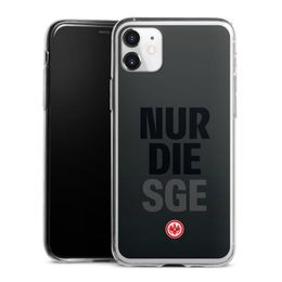 DeinDesign iPhone 11 Handy Slim Case Silikon Handyh&uuml;lle transparent H&uuml;lle extra d&uuml;nn Sge Official Licensed Product Eintracht Frankfurt Silikon Slim Case