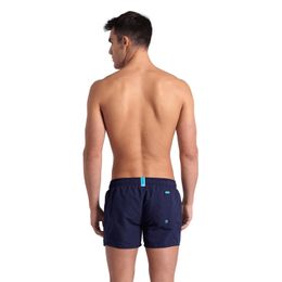 arena Herren Badeshorts "FUNDAMENTALS X-SHORT R"navy, turquoise, Gr. XL, Obermaterial: 100% Polyester, Badehosen