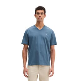 Marc O'Polo MARC O'POLO Herren V-Shirt, blau, Gr. M, Obermaterial: 100% Baumwolle, Shirts