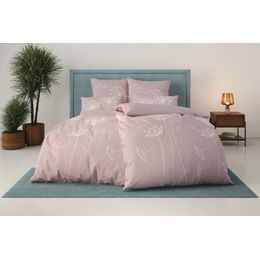 Bettw&auml;sche OTTO HOME "Soucy", rosa, B/L: 135cm x 200cm, 1 Stk., 1 Stk., Renforc&eacute;, B/L: 80cm x 40cm, 2 Stk., Renforc&eacute;, Obermaterial: 100% Baumwolle, Bettw&auml;sche, Bettw&auml;sche, ab Gr. 135x200, 100% Baumwolle, Renforc&eacute; & PREMIUM Satin (TC300)