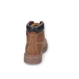 Herren Schn&uuml;rboots, Dockers by Gerli, Gr. 41cognac, Lederimitat, Schuhe, Workerboots, Schn&uuml;rstiefel mit Blockabsatz