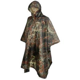 Brandit Damen Allwetterjacke "Brandit Herren Ripstop Poncho"flecktarn, unifarben, 100% Polyester, Jacken
