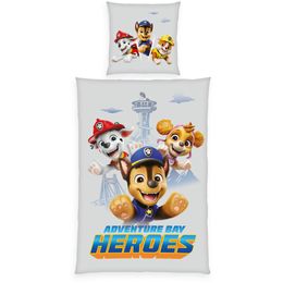 Wendebettw&auml;sche PAW PATROLbunt, Flanell, Obermaterial: 100% Baumwolle, Bettw&auml;sche, "PAW PATROL", mit den beliebten Hunde-Helden