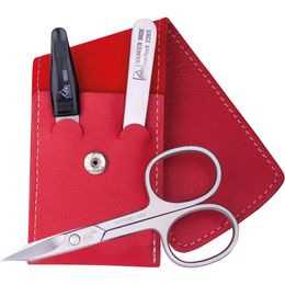 ERBE&reg; ERBE Manik&uuml;re-Etui "ERBE Manik&uuml;re Set Taschen-Etui Serie "Travel", rot, 3-tlg.", B/H/T: 50mm x 100mm x 25mm 3 Stk., rot, B:50mm H:100mm T:25mm,