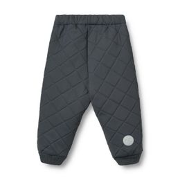 Wheat M&auml;dchen Stoffhose "Wheat Thermo Pants Alex", grau, Gr. 92, unifarben, 100% Polyester (Recycelt), Hosen