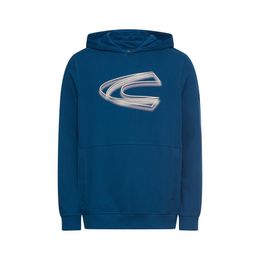 Camel Active Herren Kapuzensweatshirt, blau, Gr. XXL, bedruckt, Sweatware, Obermaterial: 100% Baumwolle, Sweatshirts, mit gro&szlig;en Frontprint