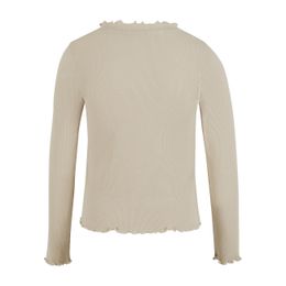Urban Classics M&auml;dchen Longsleeve "Urban Classics Damen Girls Short Rib Longsleeve"softseagrass, Gr. 146, unifarben, 97% Baumwolle, 3% Elasthan,