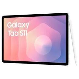 Samsung Tablet "Galaxy Tab S11", Energieeffizienz: G (A-G), silber, 256 GB, ohne eSIM, Tablets_EBookReader