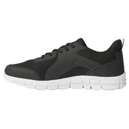 Sneaker Kappa "Kappa Flacher shoe KMPyxis", Herren, Gr. 40, schwarz, grau dk, Obermaterial: 100% Kunststoff, Schuhe Sneaker