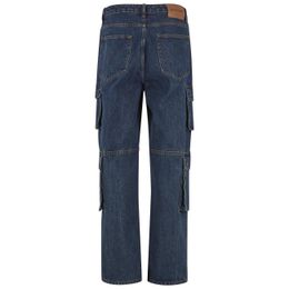 2Y STUDIOS Herren Bequeme Jeans "2Y Studios 2Y Aidan Cargo Baggy Jeans", blau, Gr. 31, unifarben, 100% Baumwolle, Jeans