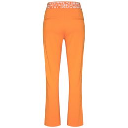 Bugatti Damen Stoffhose, orange, Gr. XXL, 65% Viskose, 30% Polyester, 5% Elasthan, Hosen, mit B&uuml;gelfalte