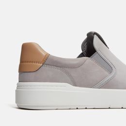 Timberland Herren Sneaker "Seneca Bay LOW SLIP ON SNEAKER", Gr. 43,5, grau, Leder, Schuhe