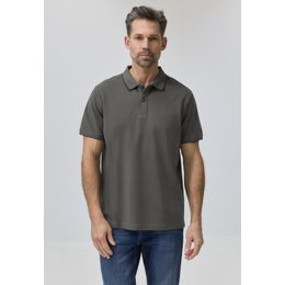 Street One MEN Herren Poloshirtoil grau, Gr. XXL, unifarben, Web, 100% Baumwolle, Shirts, aus reiner Baumwolle