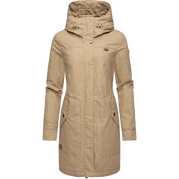 Ragwear Damen Wintermantel "Jannisa", grau, Gr. XL, Au&szlig;enmaterial: 65% Polyester, 35% Baumwolle. Innenfutter: 100% Polyester. Wattierung: 100%